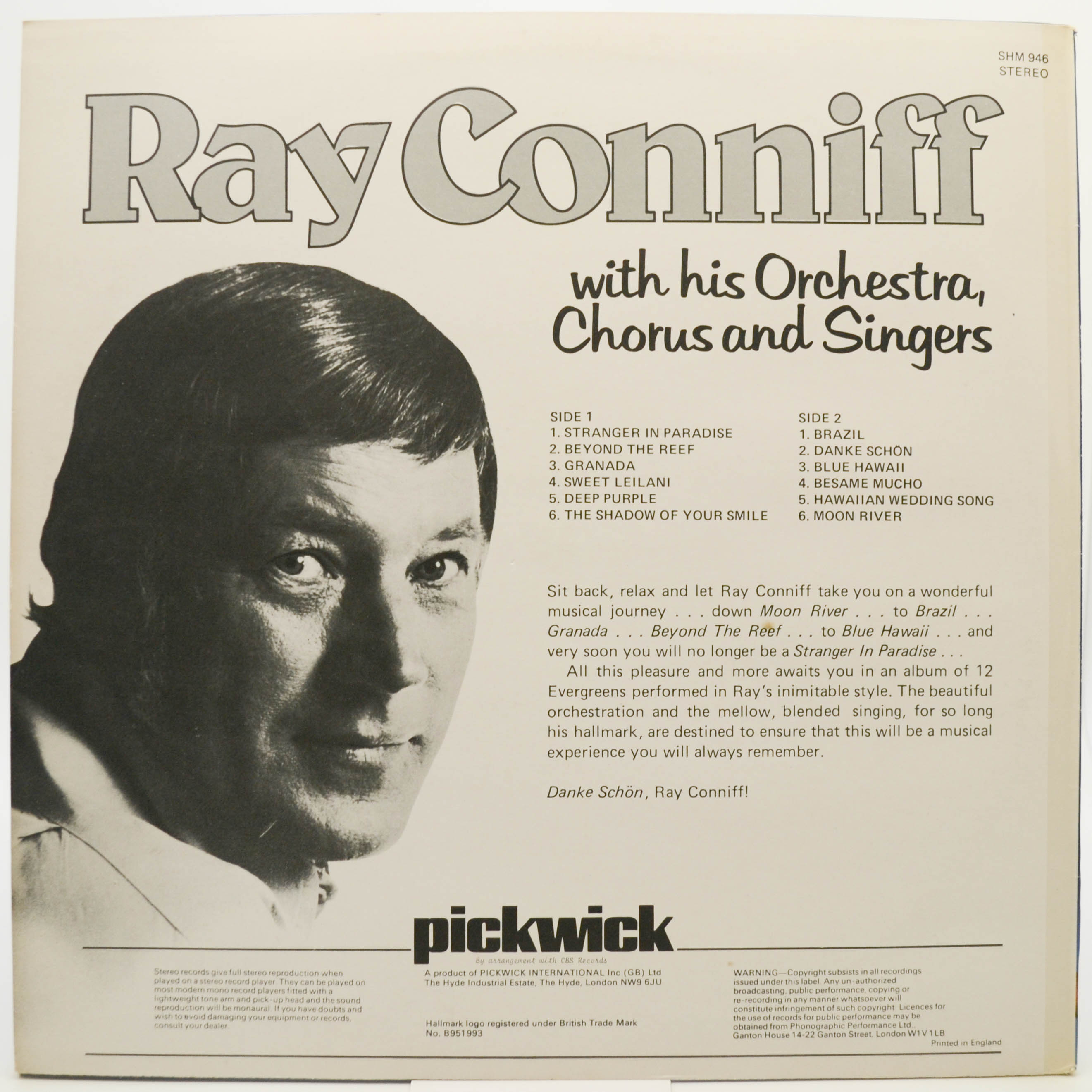 Ray Conniff - Ray Conniff With His Orchestra, Chorus And Singers (UK ...