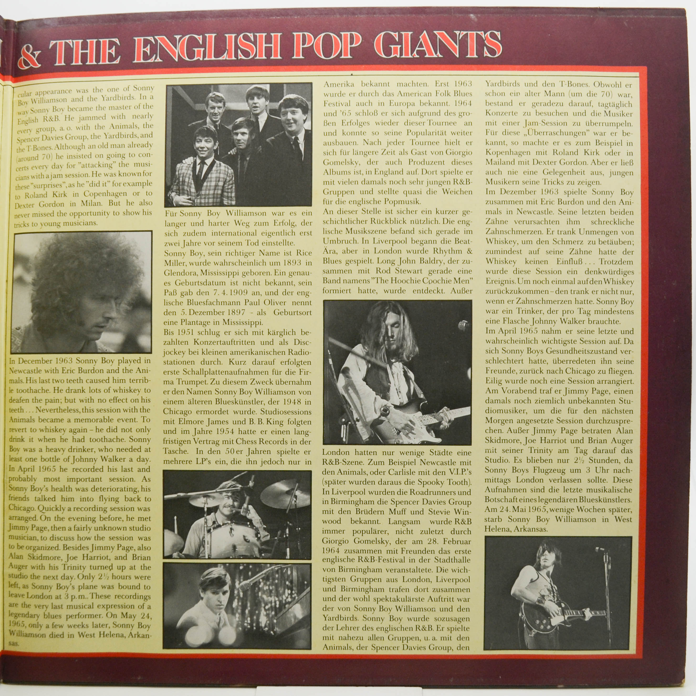 Sonny Boy Williamson - Sonny Boy Williamson & The English Pop Giants ...