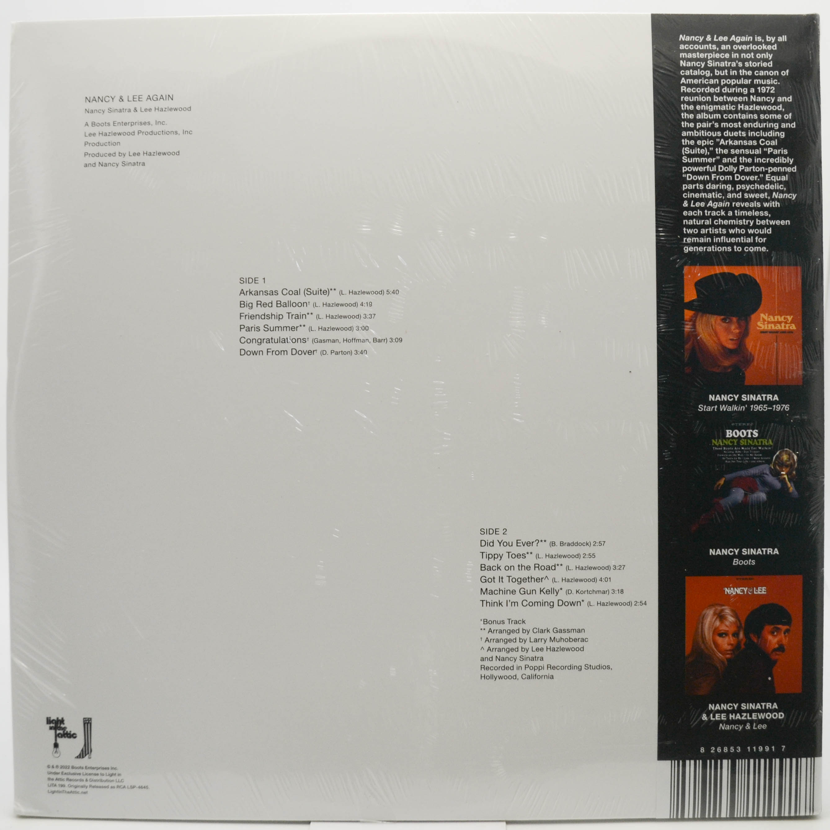 Nancy Sinatra & Lee Hazlewood - Nancy & Lee Again (USA), 6980 ₽ США ...