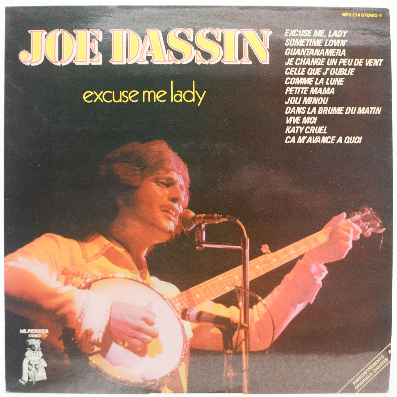 Joe Dassin - Excuse Me Lady (France), 2990 ₽ Франция, Mr. Pickwick ...
