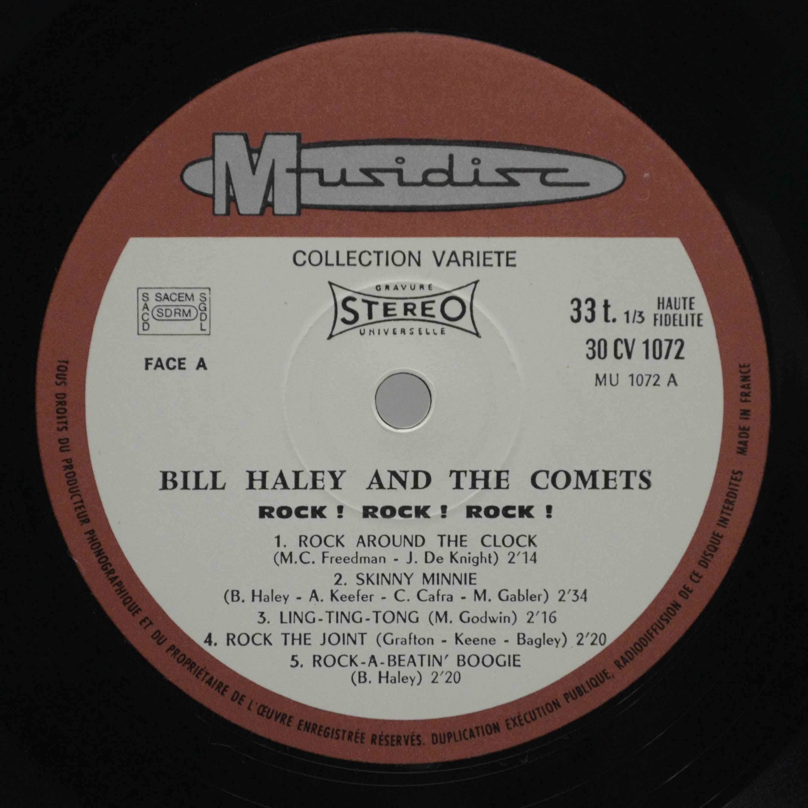 Bill Haley And The Comets - Rock ! Rock ! Rock !, 2340 ₽ Франция ...