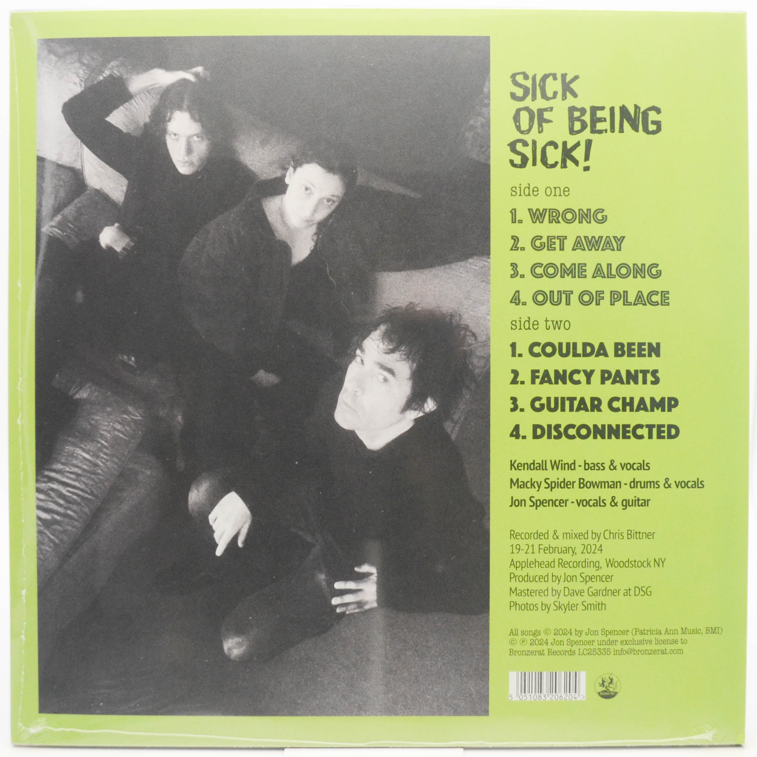 Jon Spencer, Kendall Wind, Macky Spider Bowman - Sick Of Being Sick ...