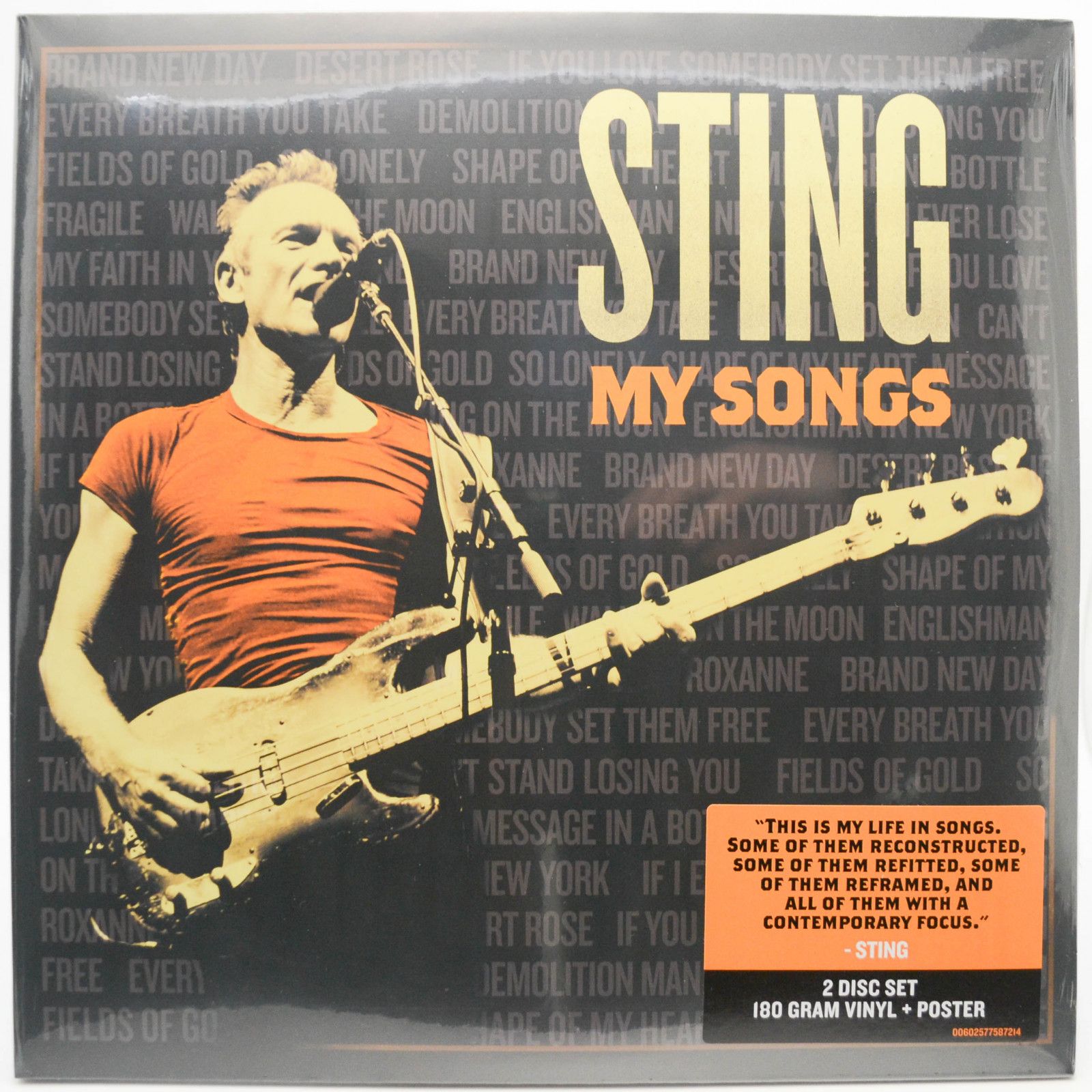 Sting - My Songs (2LP), 6980 ₽ купить виниловую пластинку с бесплатной ...